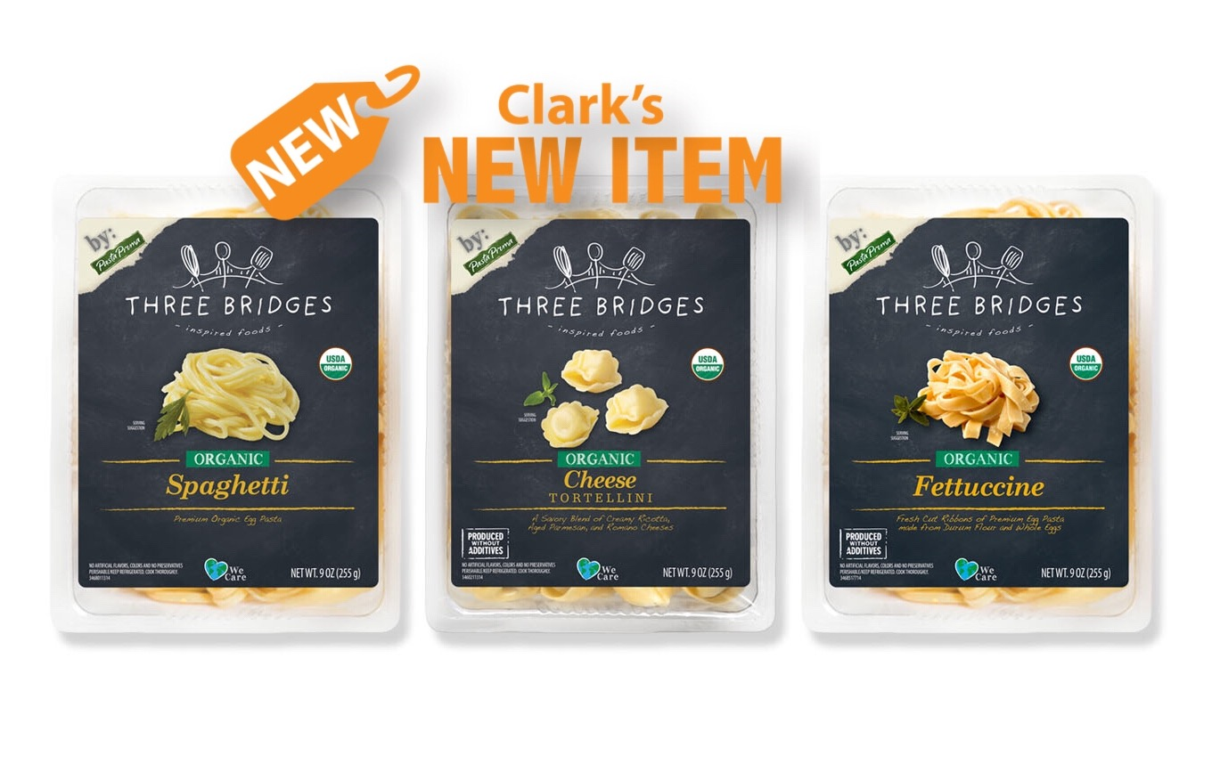 Clarks Nutrition and Natural Foods Markets :: Three Bridges Pastas